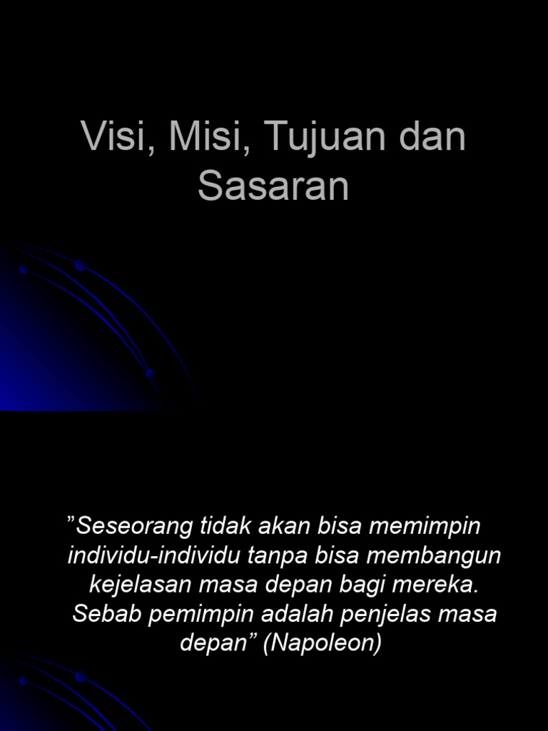 BAB 2 - Visi-Misi-Tujuan-Dan-Ssaran | PDF