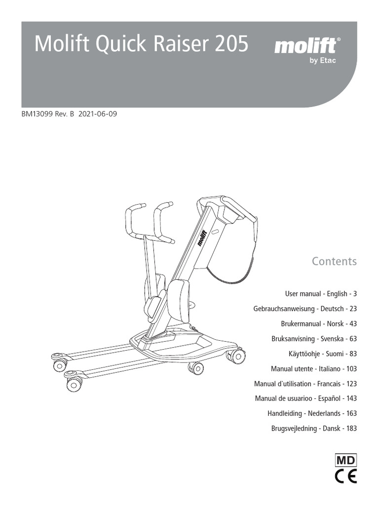 Molift Quick Raiser Manual en | PDF | Wheelchair | Manufactured Goods