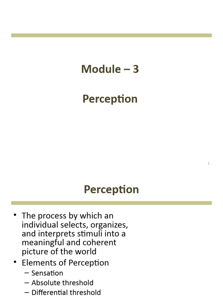 Module 3_Perception CB | PDF