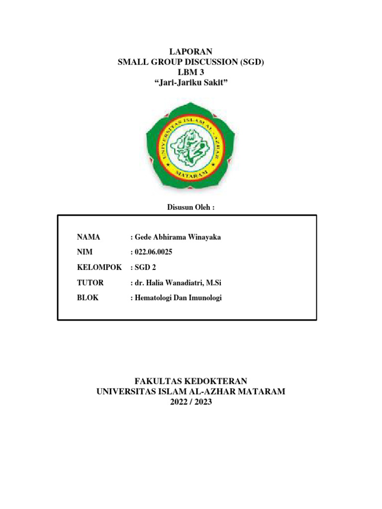 LBM 3 Hematoimun | PDF