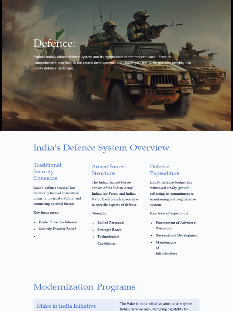 India in The Modern Day Defence PDF | PDF