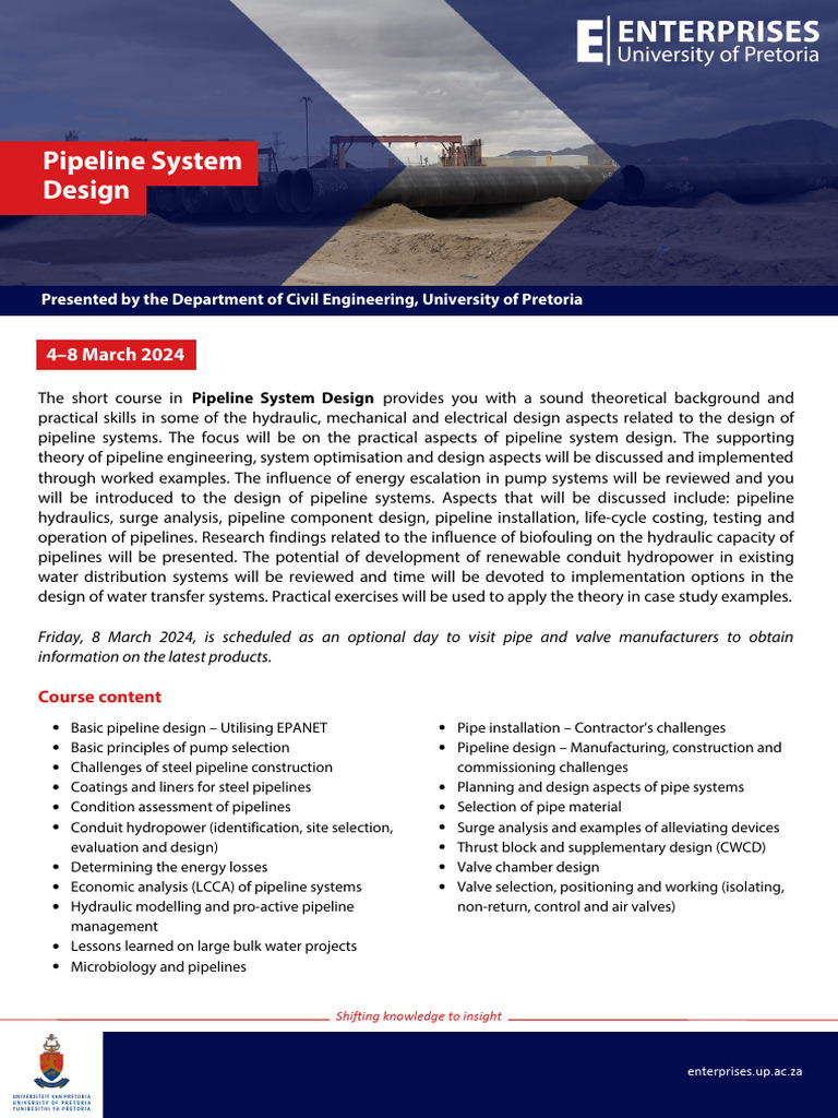 Pipeline System Design | PDF | Pipe (Fluid Conveyance) | Pipeline Transport