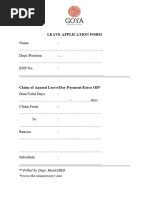 New Leave Form 07 May 2025 | PDF