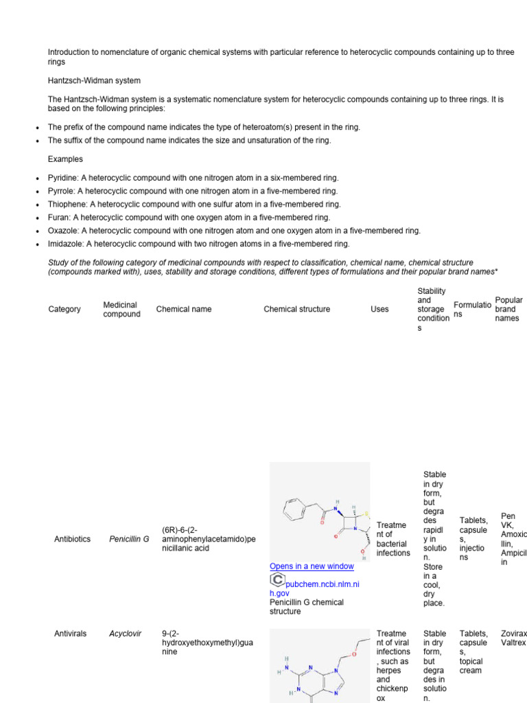 Introduction To Nomenclature of Organic Chemical Systems With Particular Reference To ...