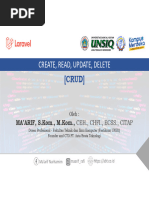 Praktikum Laravel CRUD Sederhana Mahasiswa | PDF