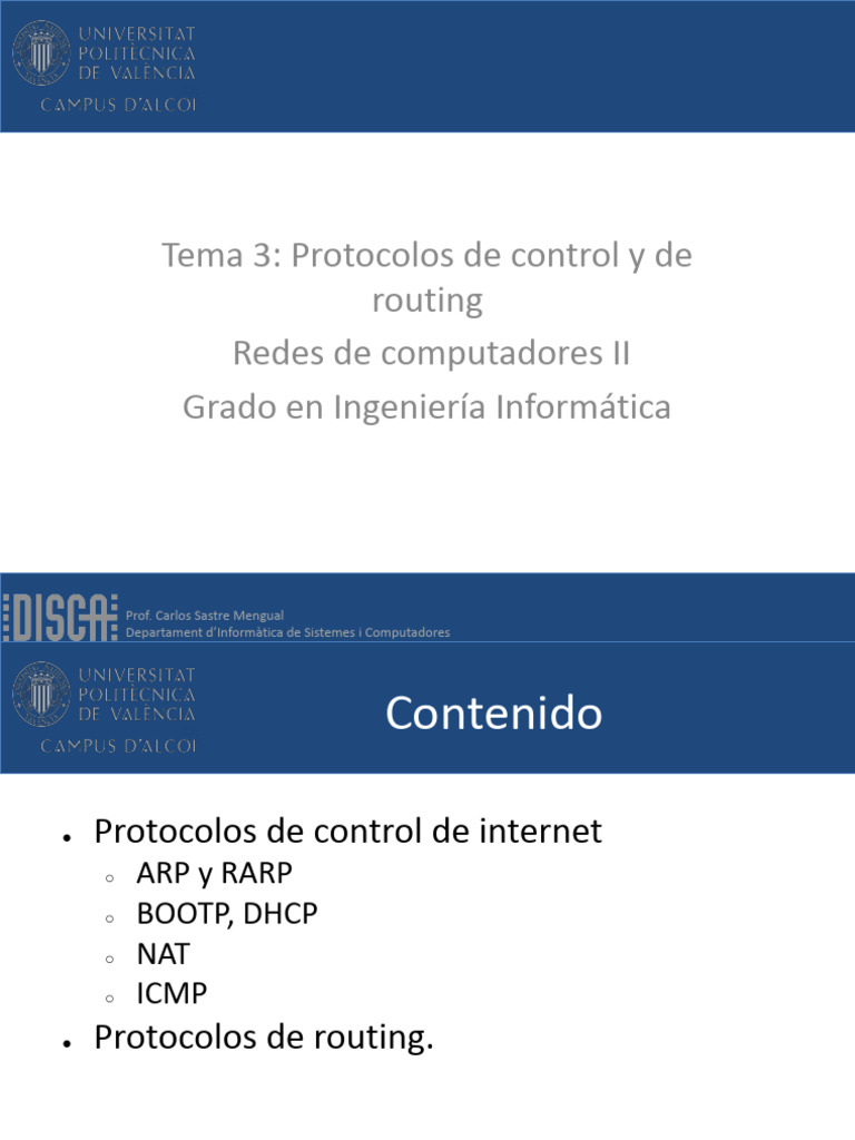 XT03 Protocolo Control Routing | PDF