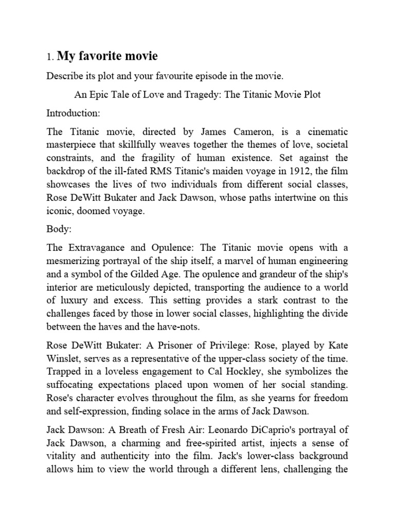 My Favorite Movie | PDF