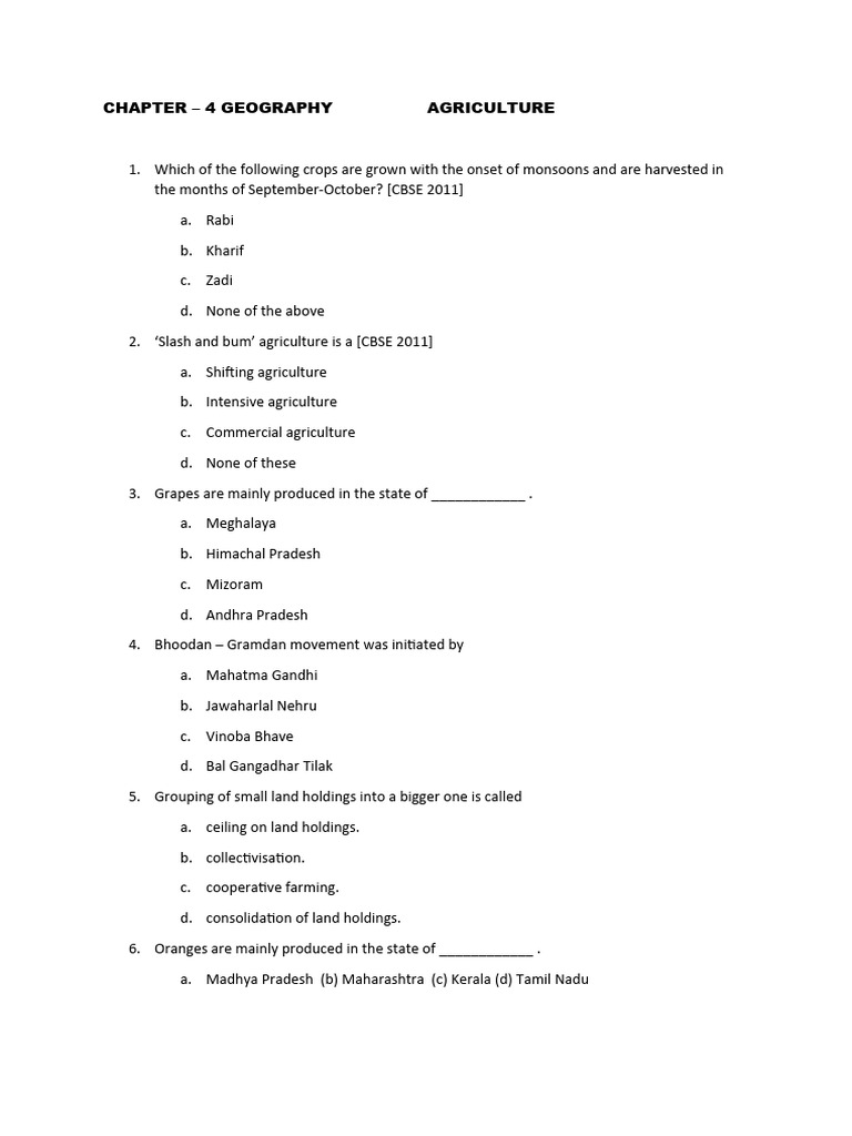 Chapter - 4 | PDF | Agriculture | Horticulture
