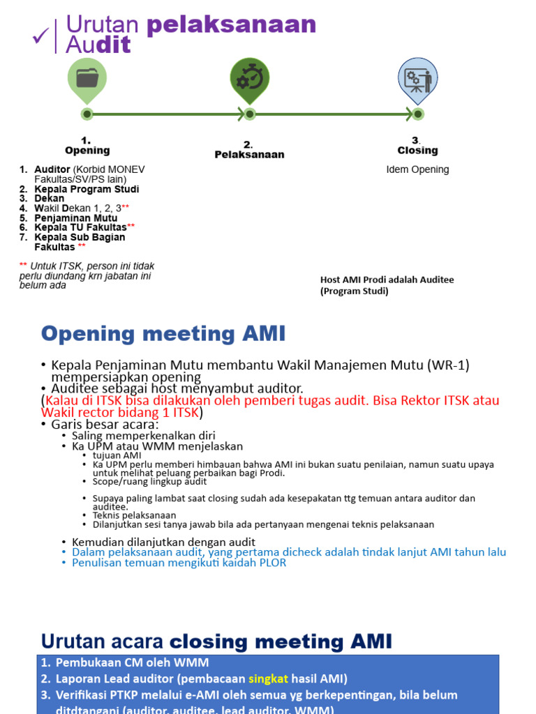 Dokumen Kertas Kerja Audit (DKKA) Dan Opening Closing AMI | PDF
