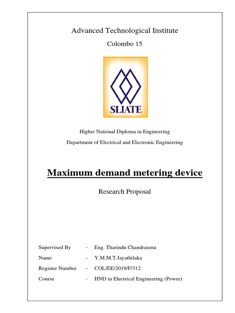 maximum demand metering device | PDF