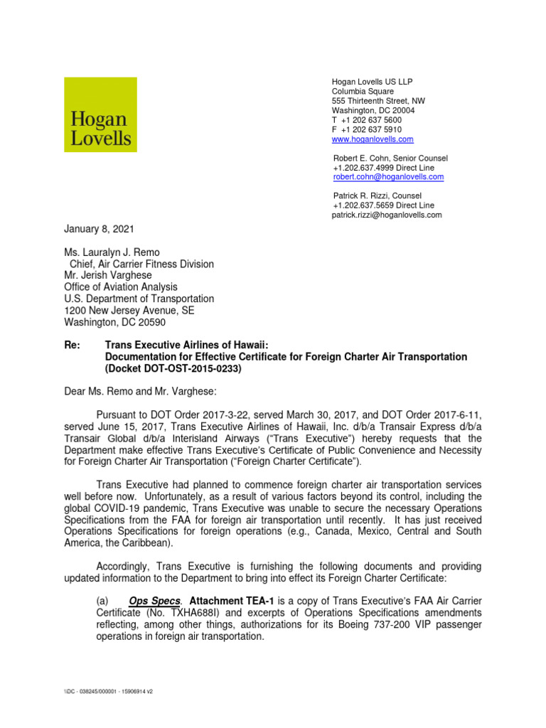 DOT-OST-2015-0233-0013_attachment_1 | PDF | Liability Insurance | Insurance