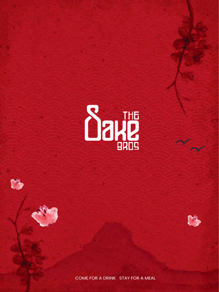 Food Menu - The Sake Bros | PDF
