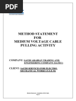 3.2 Method Statement For Cable Pulling and Termination | PDF ...