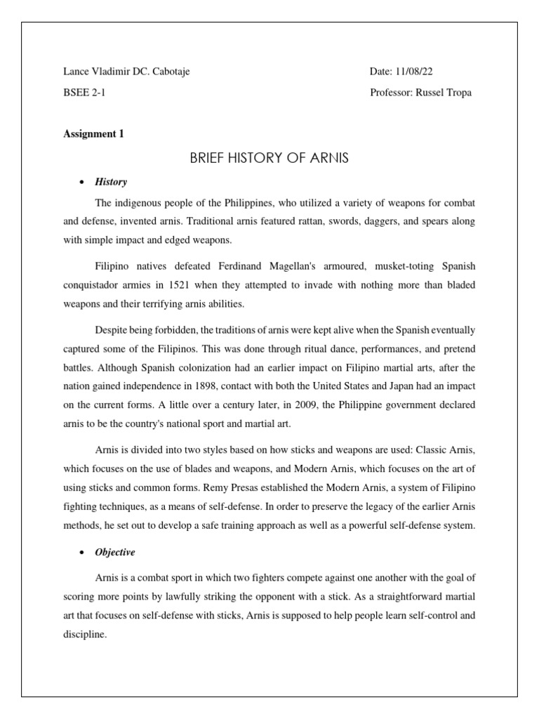 Cabotaje, Lance Vladimir DC. - Assignment 1 | PDF