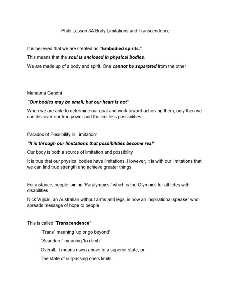 Philo Notes 3A B | PDF