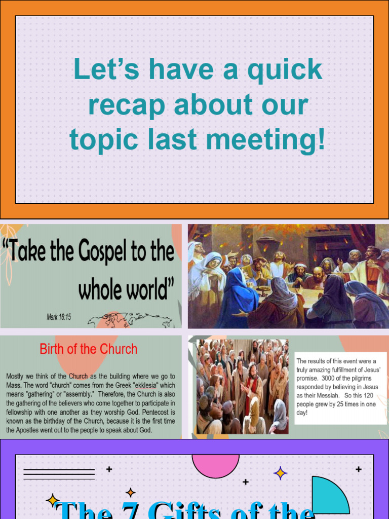 The 7 Gifts of The Holy Spirit - Lesson 2 | PDF | Virtue | Theology