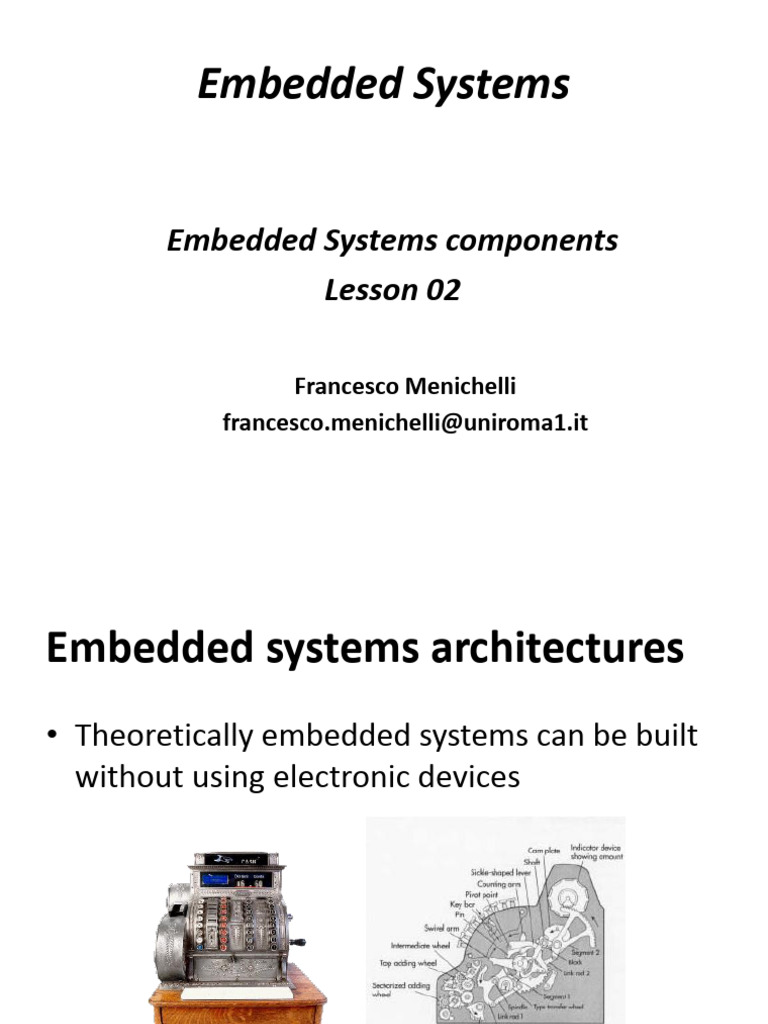 02 - Embedded Systems Components | PDF