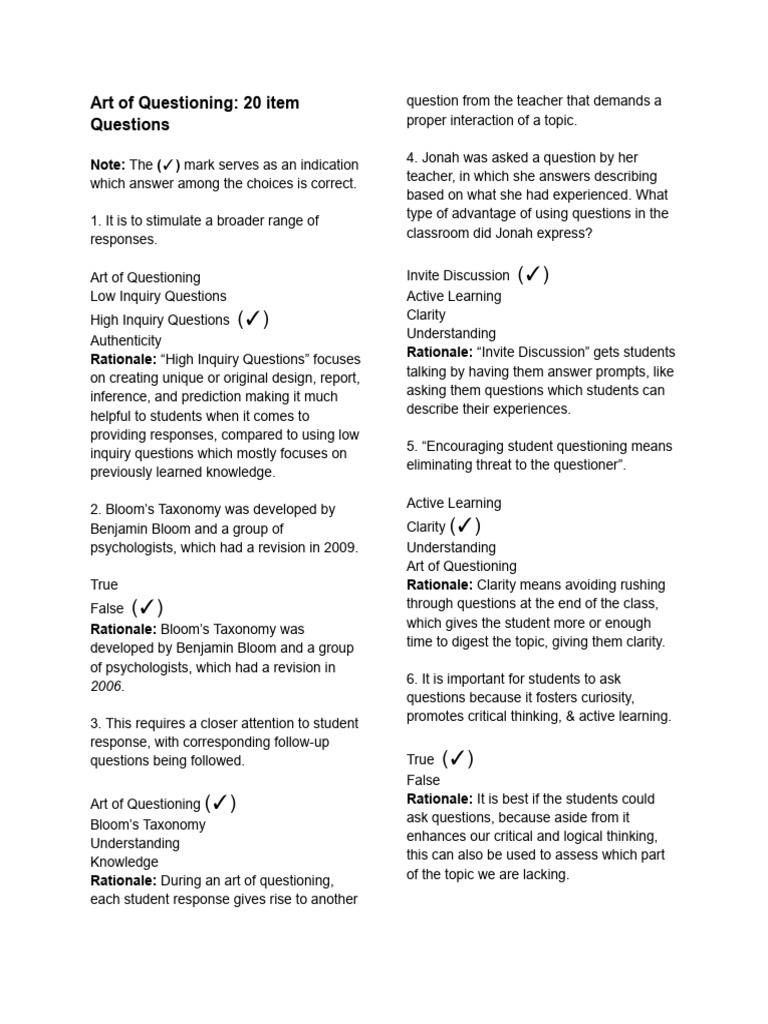 Rationale 1 | PDF | Knowledge | Inquiry