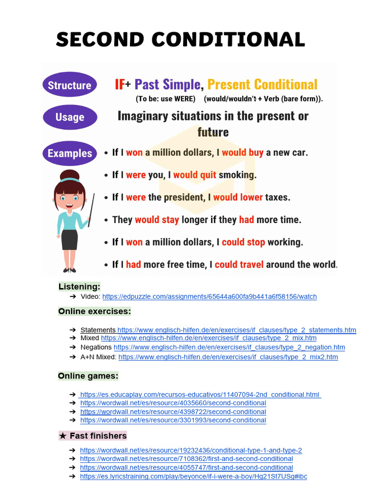 SECOND Conditional | PDF