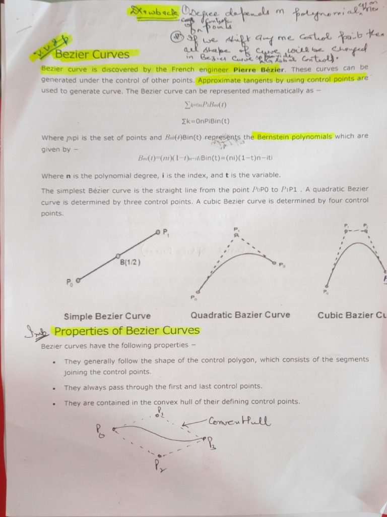 Bezier Curve Pdf