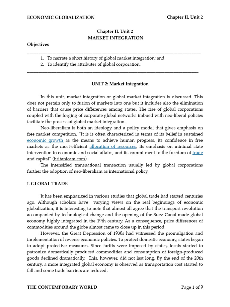 Chapter II. Unit2 | PDF