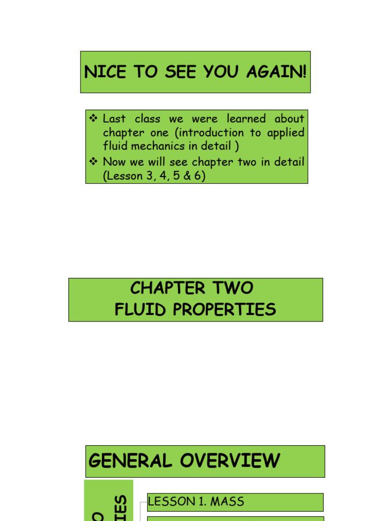 2applied Fluid Mechanics Chapter 2 Second Part | PDF | Viscosity | Young's Modulus