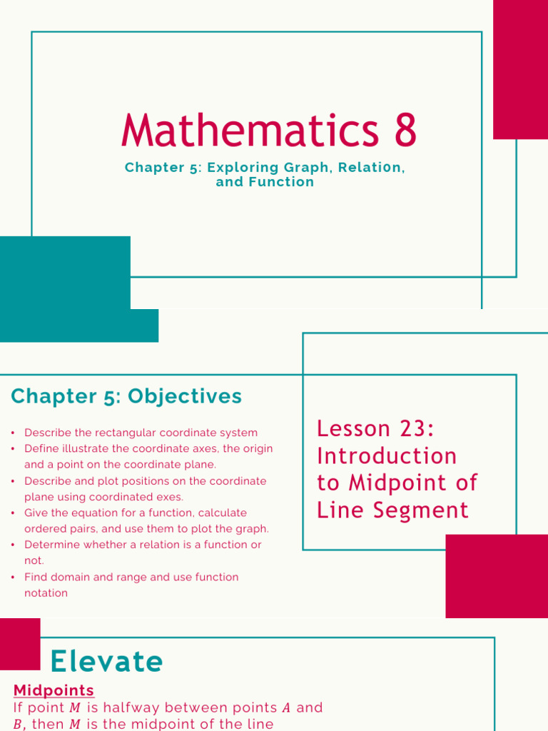 Midpoint of a Line Segment Explained | PDF | Teaching Methods & Materials