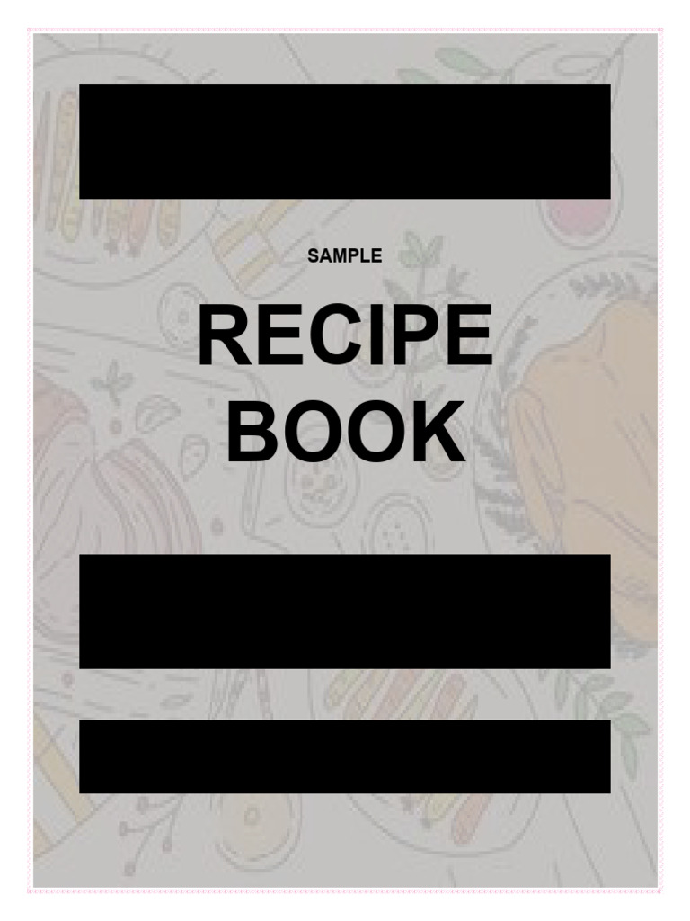 Recipe Book Sample by ERECB | PDF | Cooking, Food & Wine