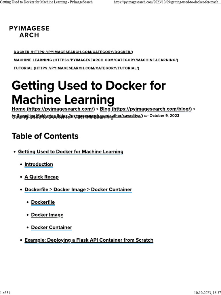 Dockers 2 Pyimage | PDF | Free Software | Computing