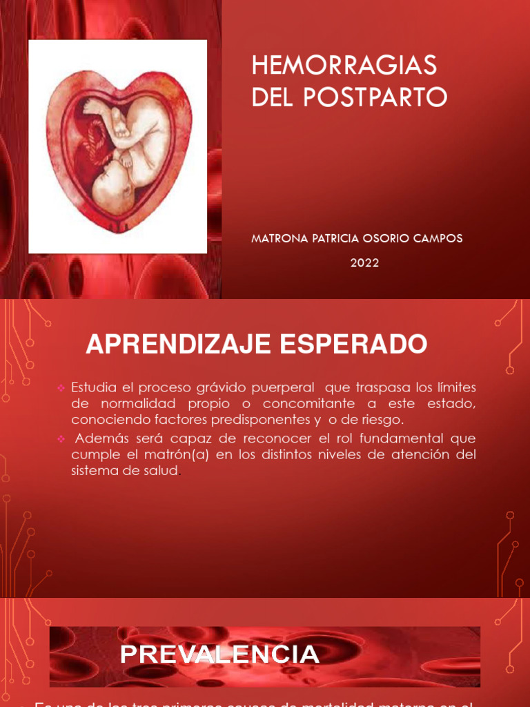 Hemorragias Del Postparto 2022 | PDF | Parto | Periodo posparto