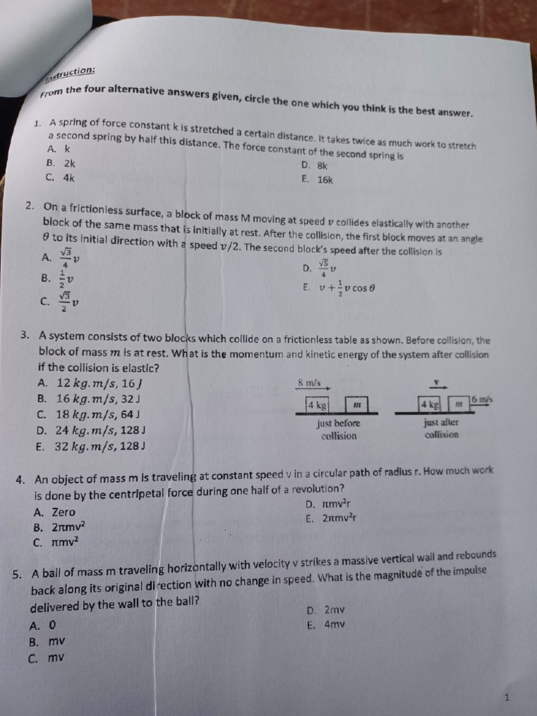 Physics Midterm Exam 18 (AAU) | PDF