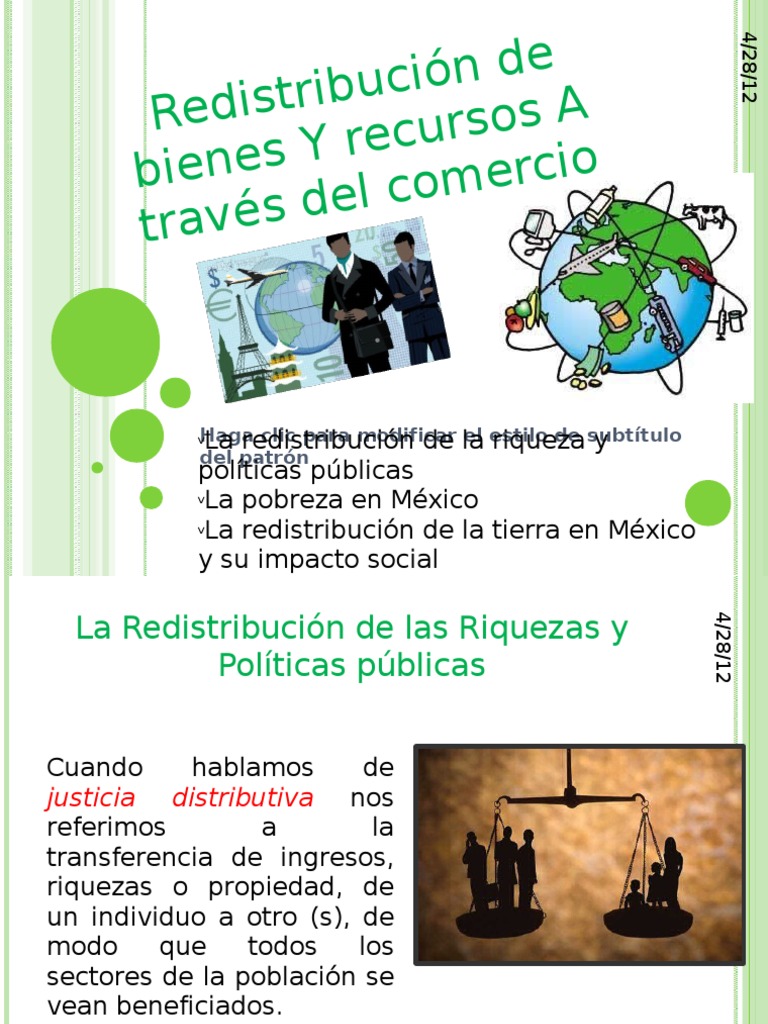 Redistribución de Bienes y Recursos VALORES | Agricultura | Reforma agraria