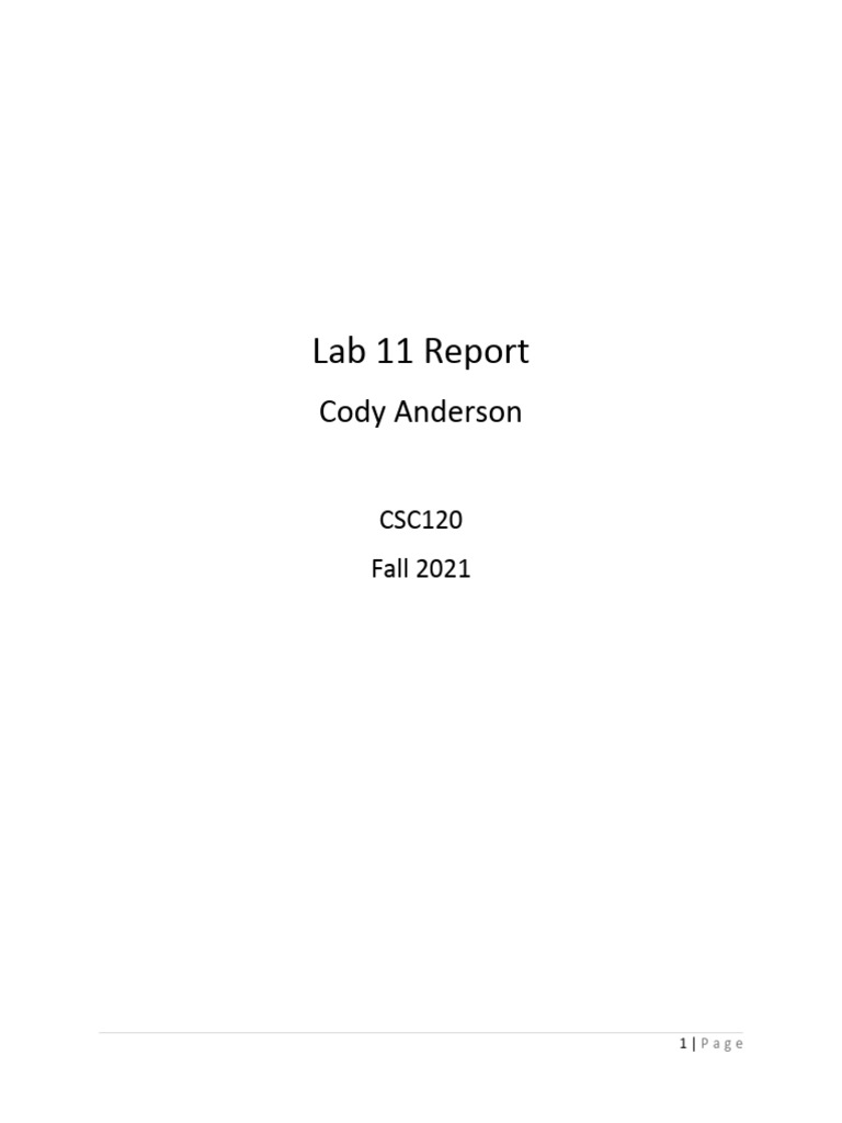 Lesson 11 Lab Counters REPORT TEMPLATE | PDF