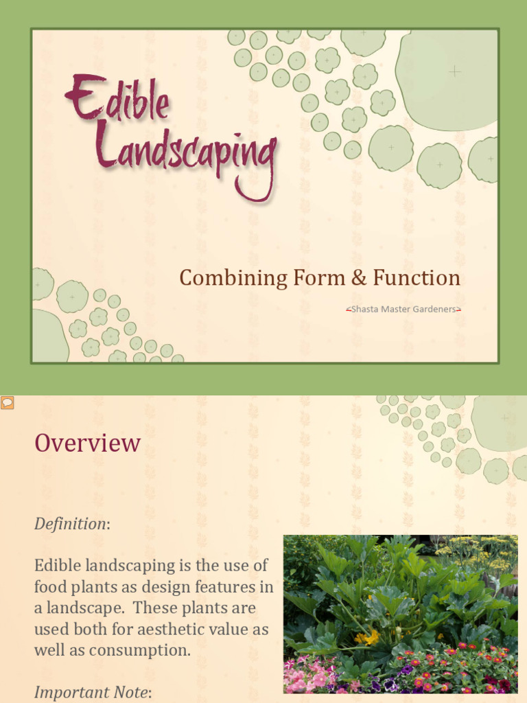 8_Edible Landscape Design | PDF | Fertilizer | Soil