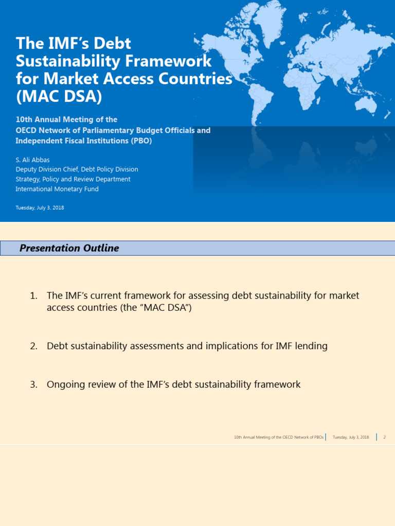 Session 3 - Presentation - The IMF's Debt Sustainability Framework For ...