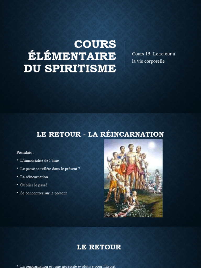 Cours Élémentaire Du Spiritisme 15 | PDF | Réincarnation | Esprit