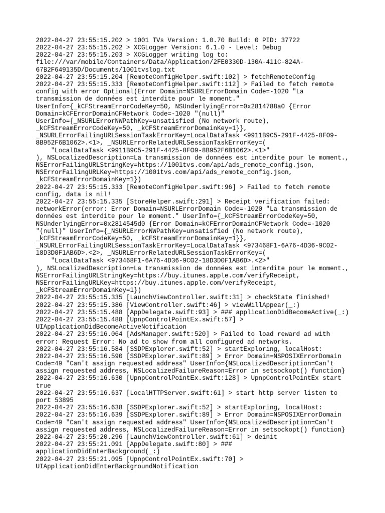 Debugging Log for Developers | PDF