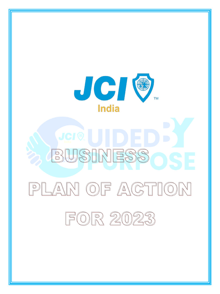 JCI India Business Action Plan 2023 | PDF | Business | Economies