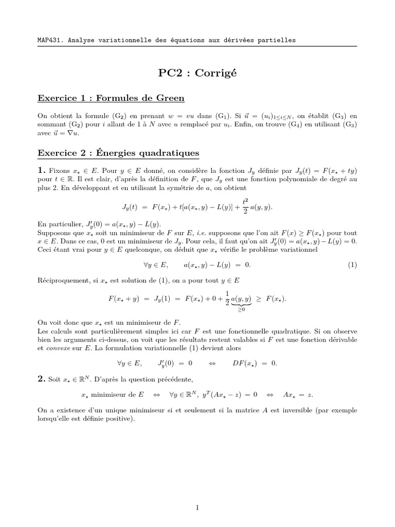 PC2 Correctioncomplet | PDF