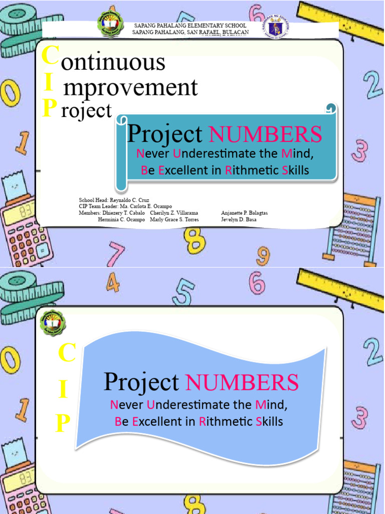 Ci Project Numbers Math4 Lota | PDF | Teachers | Vocabulary