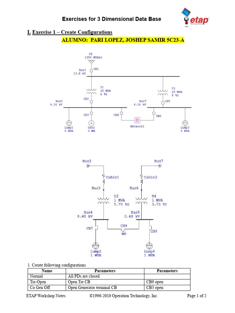 LAb 08 Etap Flujo de Potencia | PDF