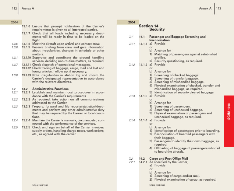 44887316-Sgha-2004 40 | PDF | Baggage | Airport Security