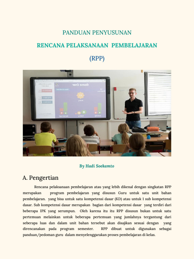 Panduan RPP untuk Guru | PDF | Karier & Perkembangan