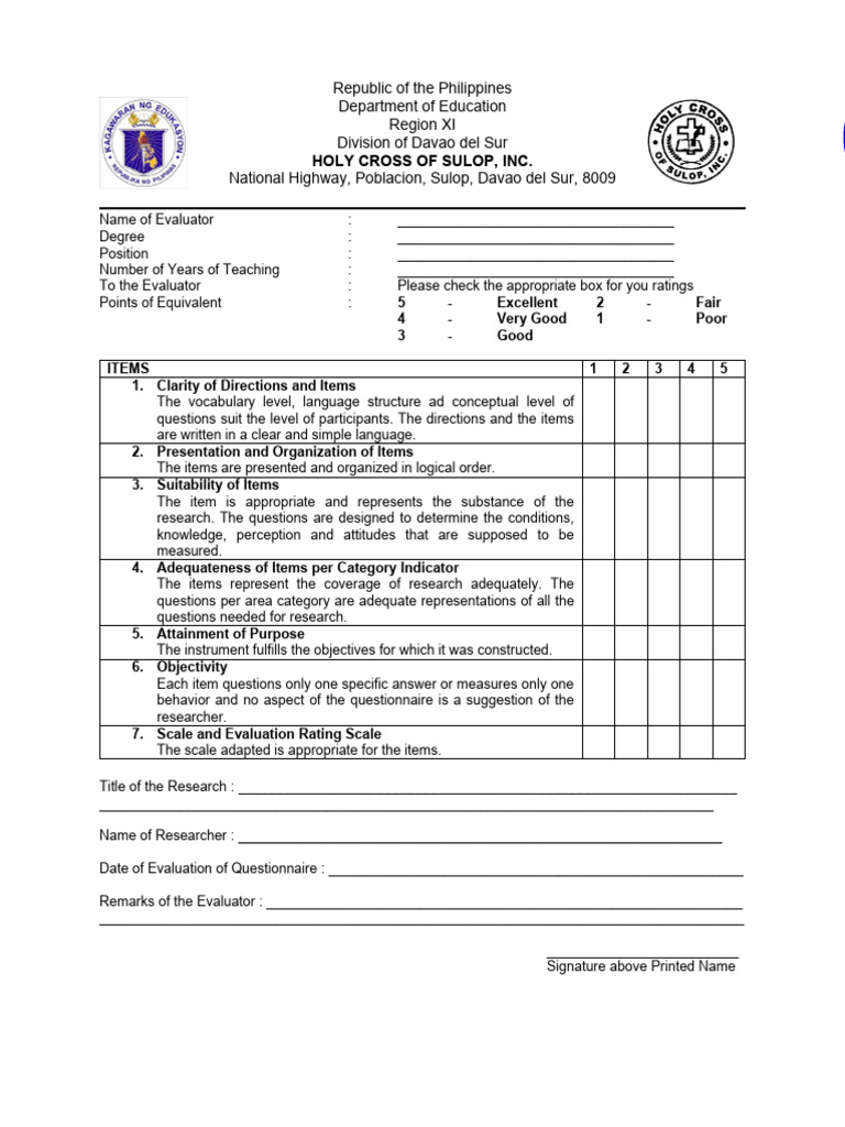 VALIDATION-SHEET-RESEARCH-QUESTIONS | PDF | Behavioural Sciences | Cognitive Science