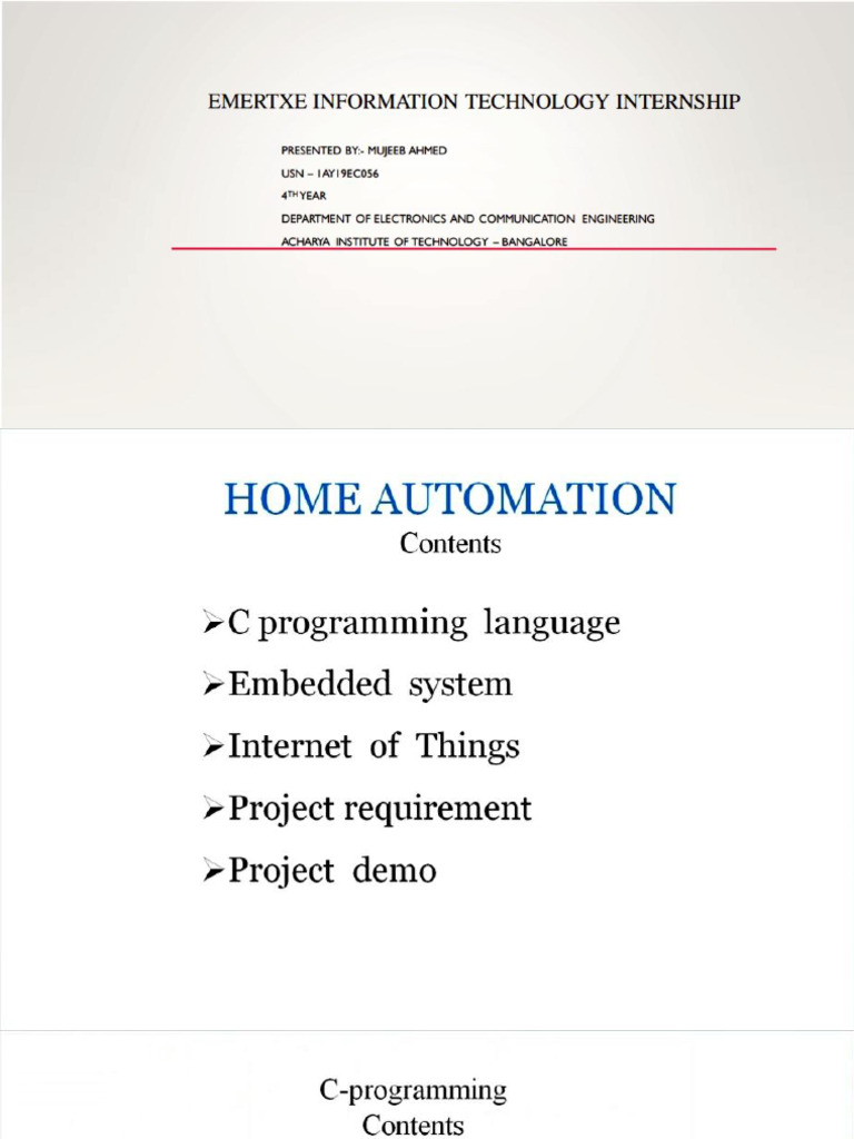 Emertxe Internship | PDF Emertxe Internship | PDF