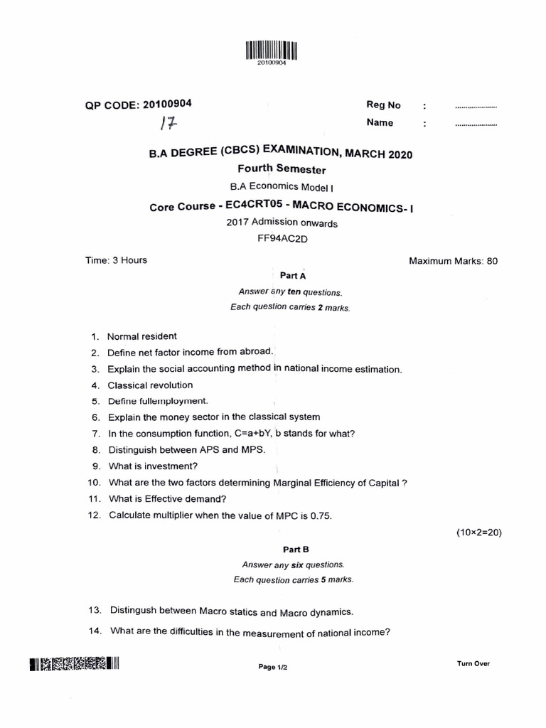 Macro 2020 | PDF | Finance & Money Management