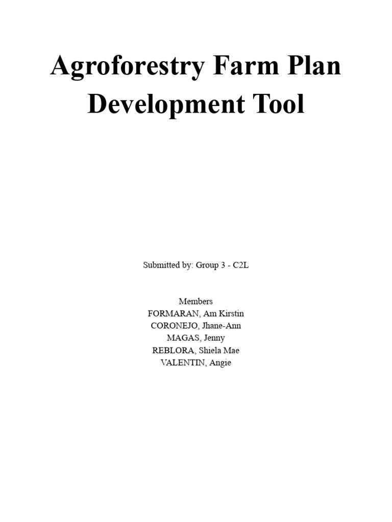 Agroforestry Farm Planning Guide | PDF | Agriculture | Soil