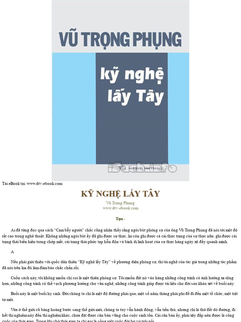 Ky Nghe Lay Tay - Vu Trong Phung | PDF