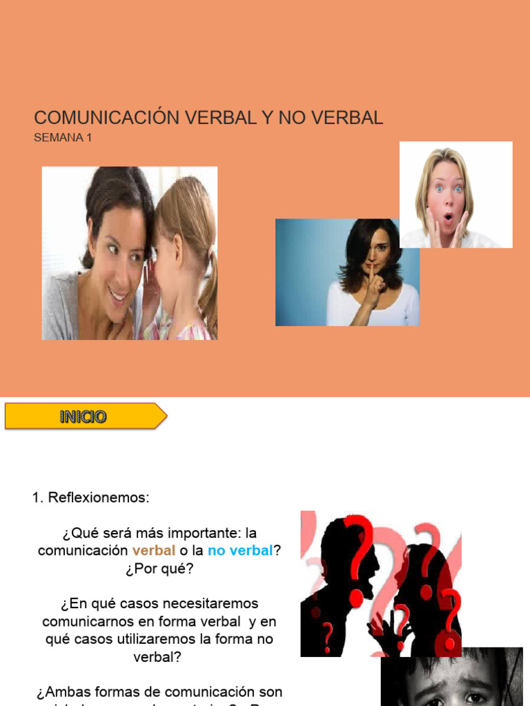 Comunicación Verbal y No Verbal | PDF