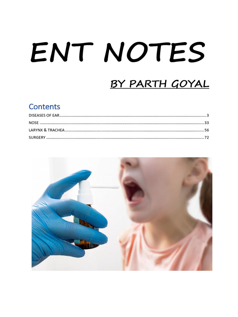 Ent Notes Final | PDF